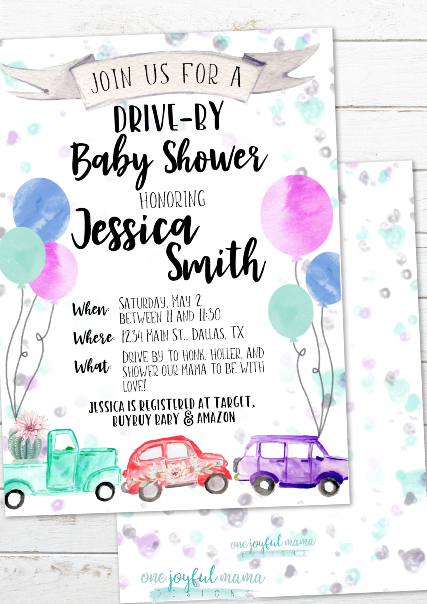 How to Host a Drive-By Baby Shower - One Hangry Mama